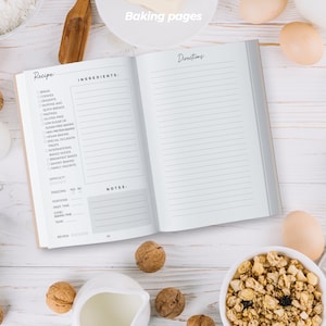Ai-free Personalized Recipe Book: 300-recipe Journal, Custom Keepsake ...