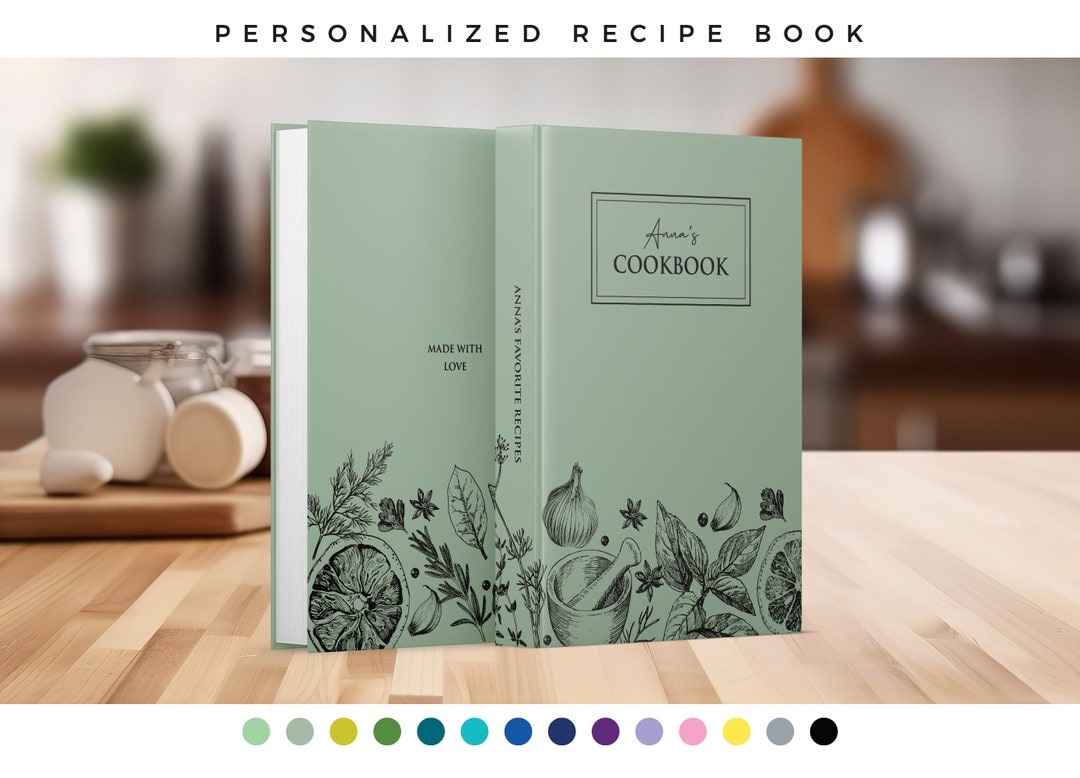 Personalized Recipe Journal to Write Your Favorite Recipes, Custom ...