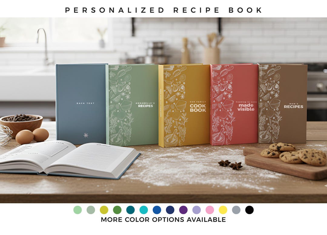 Ai-free Personalized Recipe Journal: Custom Cookbook, 300 Pages - A ...