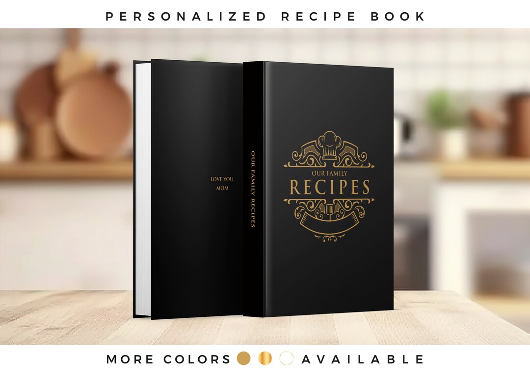 Personalized Recipe Journal – Write Your Favorite Recipes | Holds up to ...