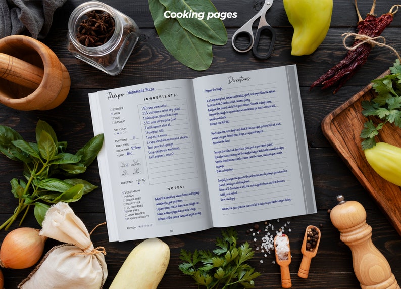 Ai-free Personalized Recipe Book: Custom Cookbook - Recipe Journal ...