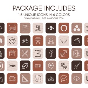 Ios14 App Icons, Fall Theme, 460 Icons (115 Unique Icons Bundle) IOS14 ...