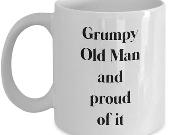 Grumpy Old Man Cup - Etsy