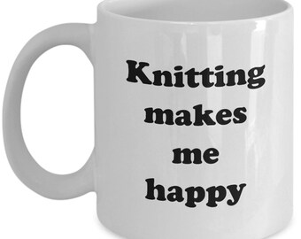 Happy Knitting Mug - Etsy