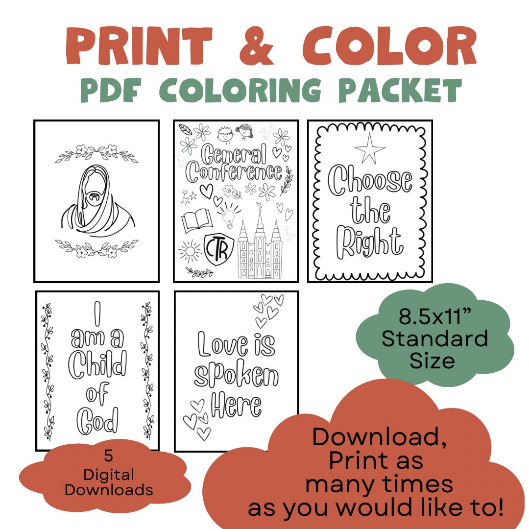 General Conference Coloring Pages,coloring Pages for Kids,primary Kids ...
