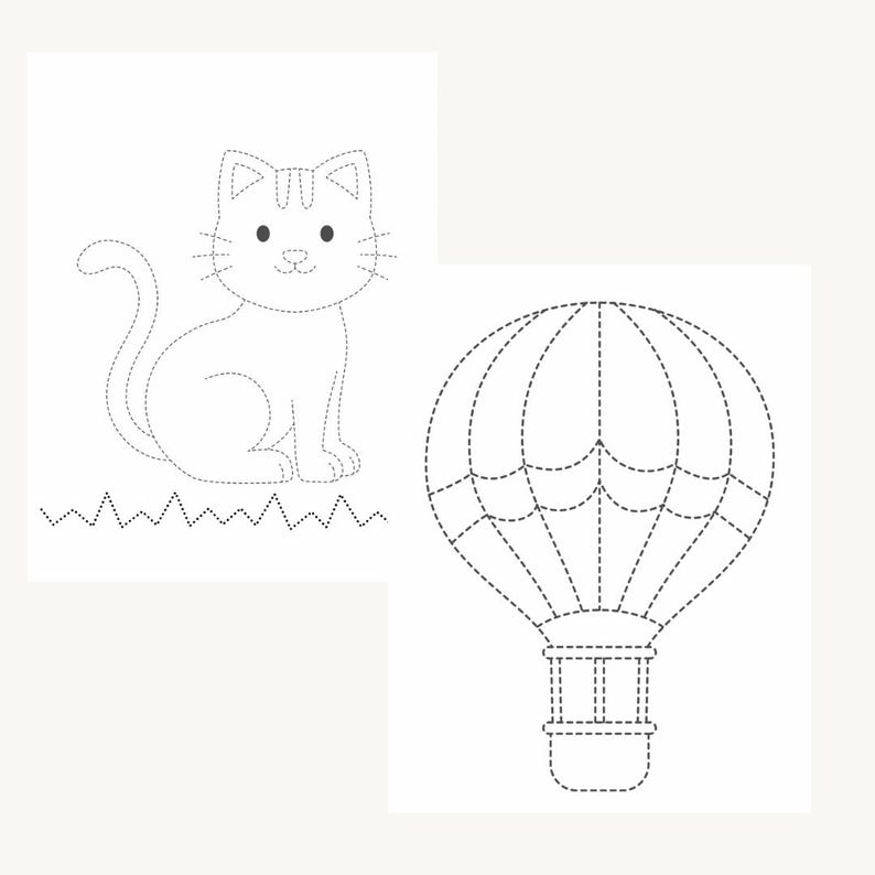 Trace and Color Sheets for Kids,tracing Coloring Sheets,kids Tracing ...