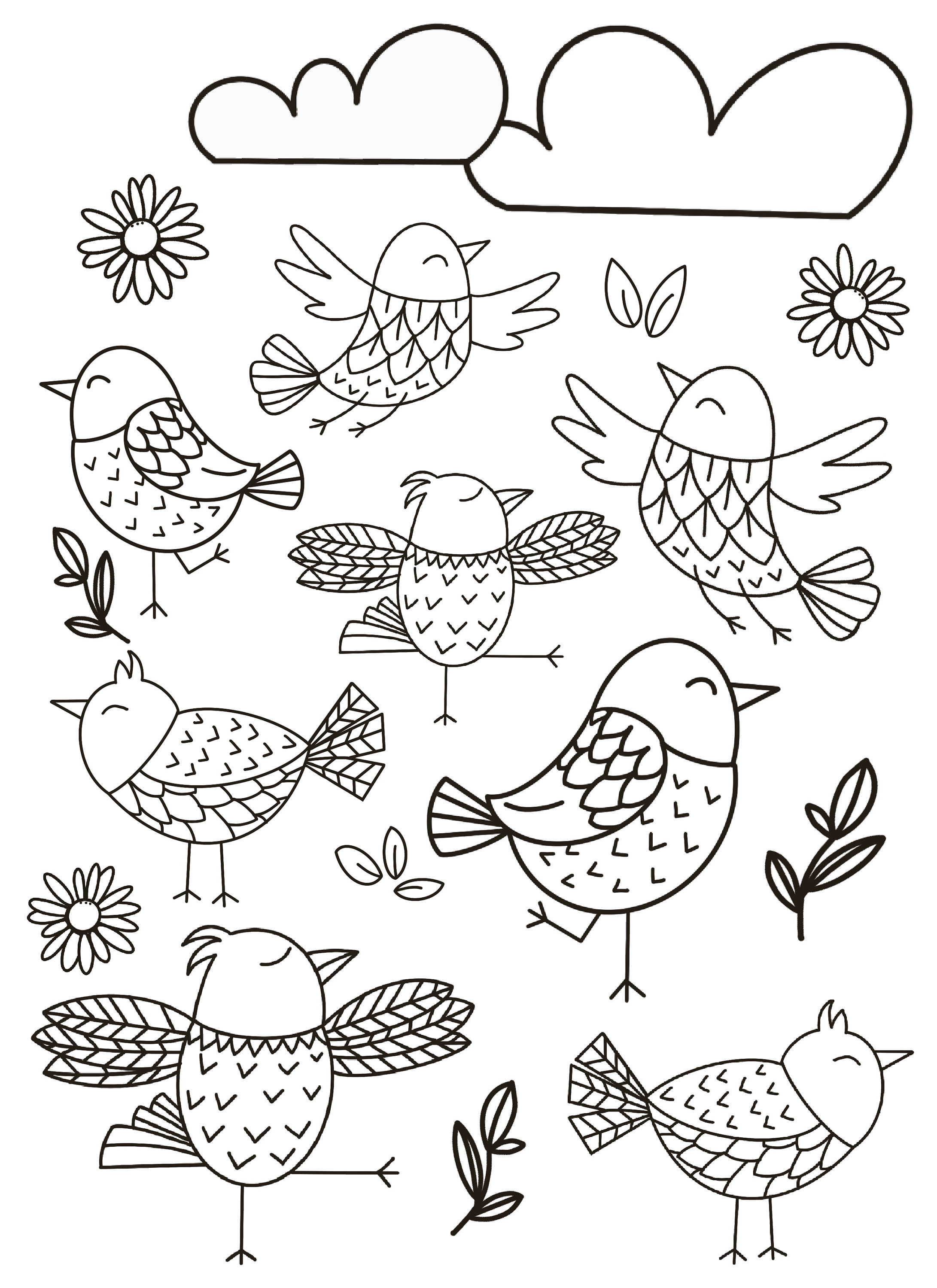 Bird Coloring Page