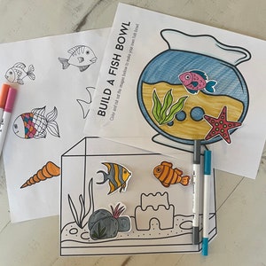 Build a Fish Tank Digital Download,build a Fish Tank Craft,build a Fish ...