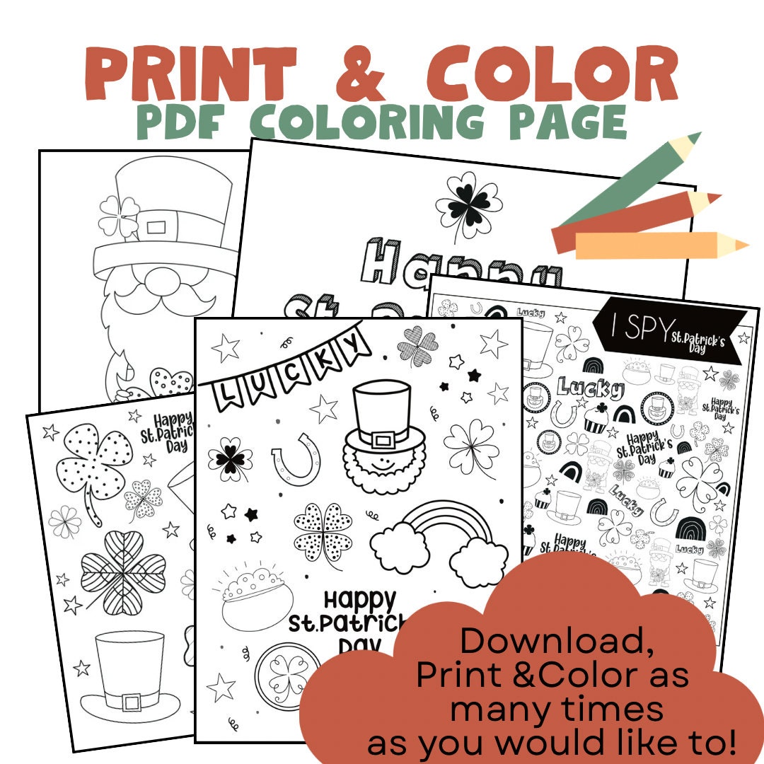 St. Patricks Day Coloring Pages,kids Coloring Pages,st Patricks Day ...