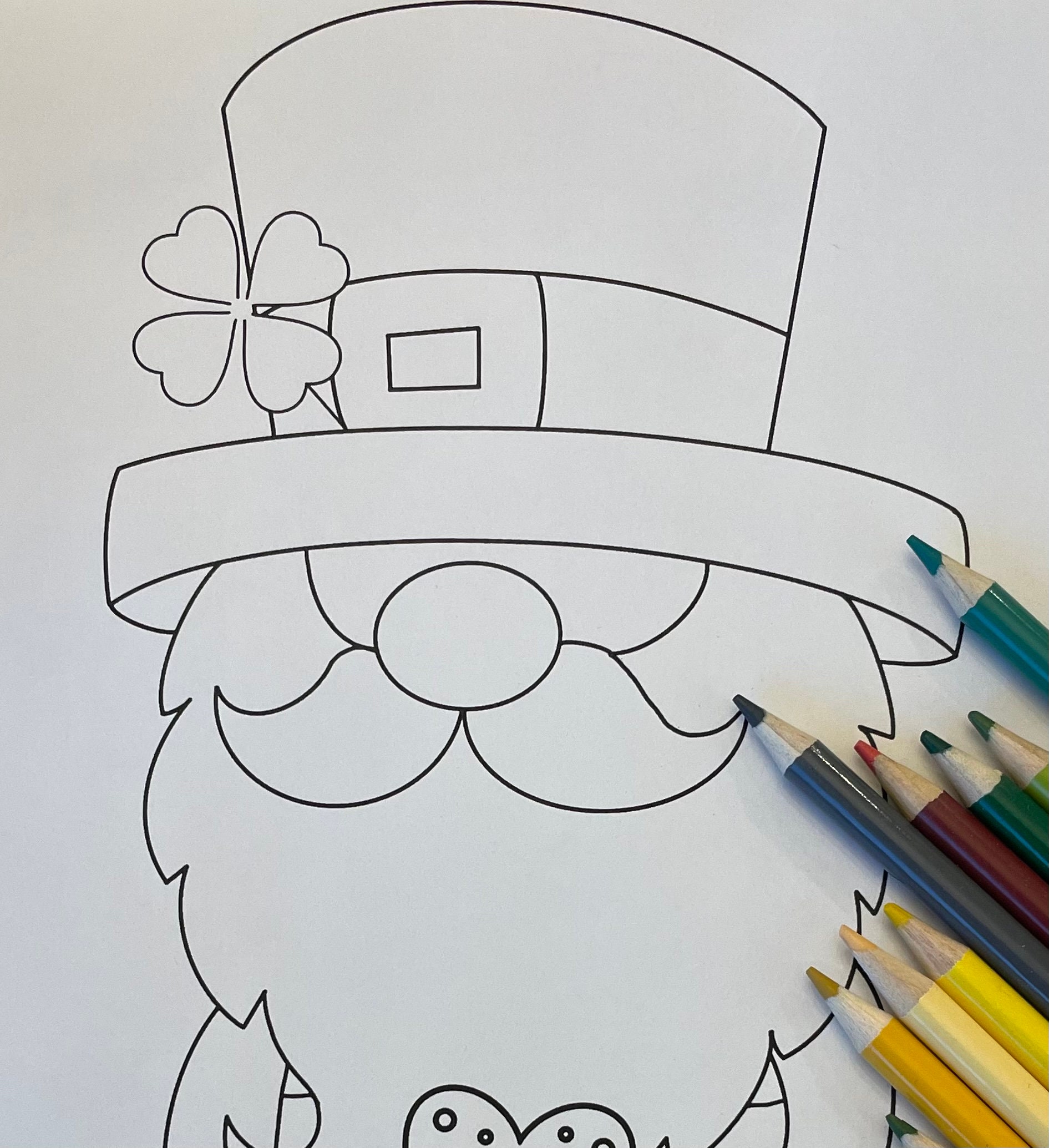 St. Patricks Day Leprechaun Coloring Page, Leprechaun Coloring Page ...