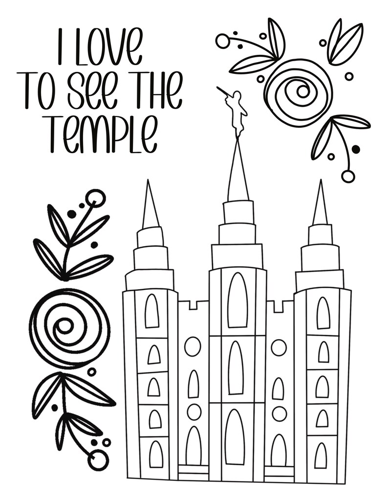 LDS General Conference Coloring Book: Kids Activity Packet (digital ...
