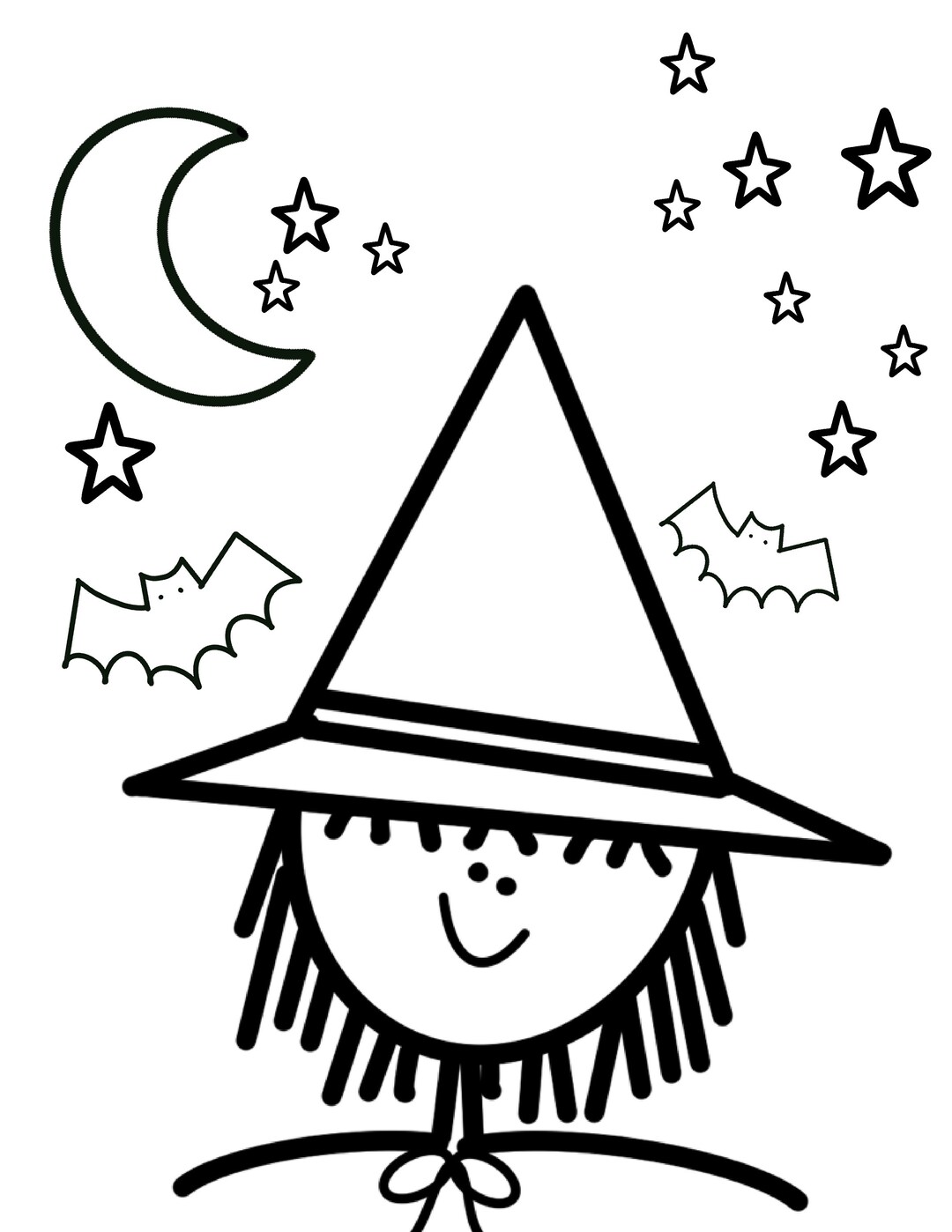 Halloween Coloring Pages, Halloween Witch Coloring Page ,fall Coloring ...
