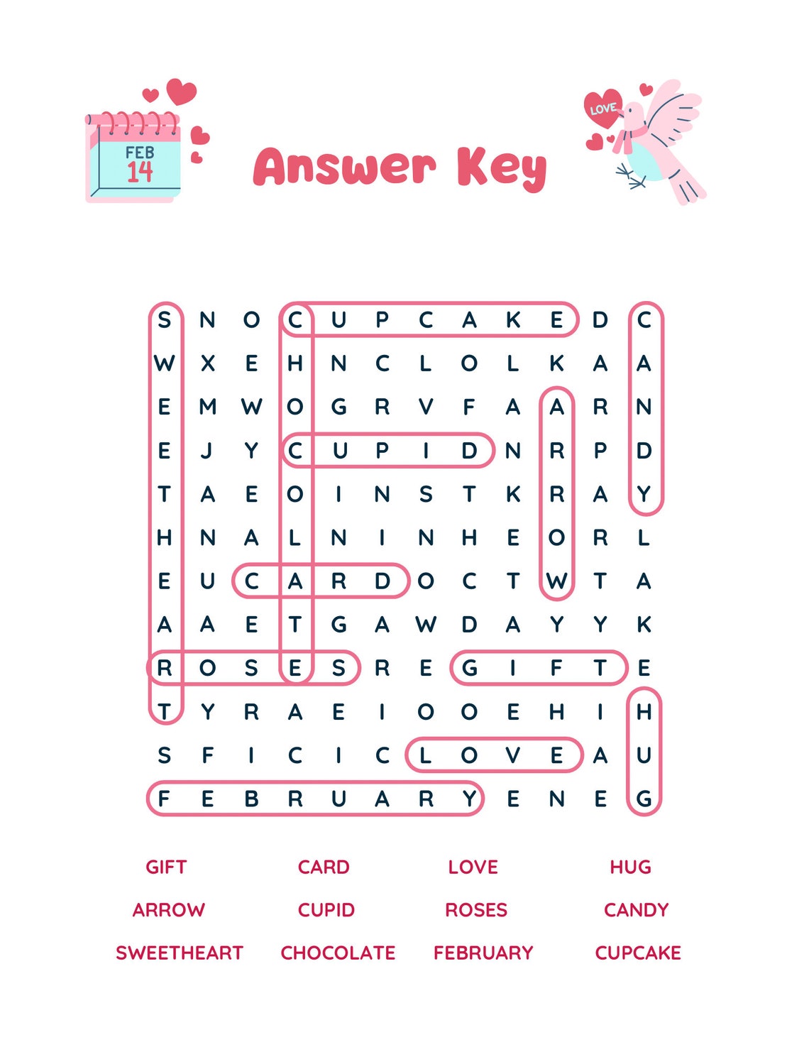 I Spy Valentine, Valentine Word Search Activity, Kids Valentines ...