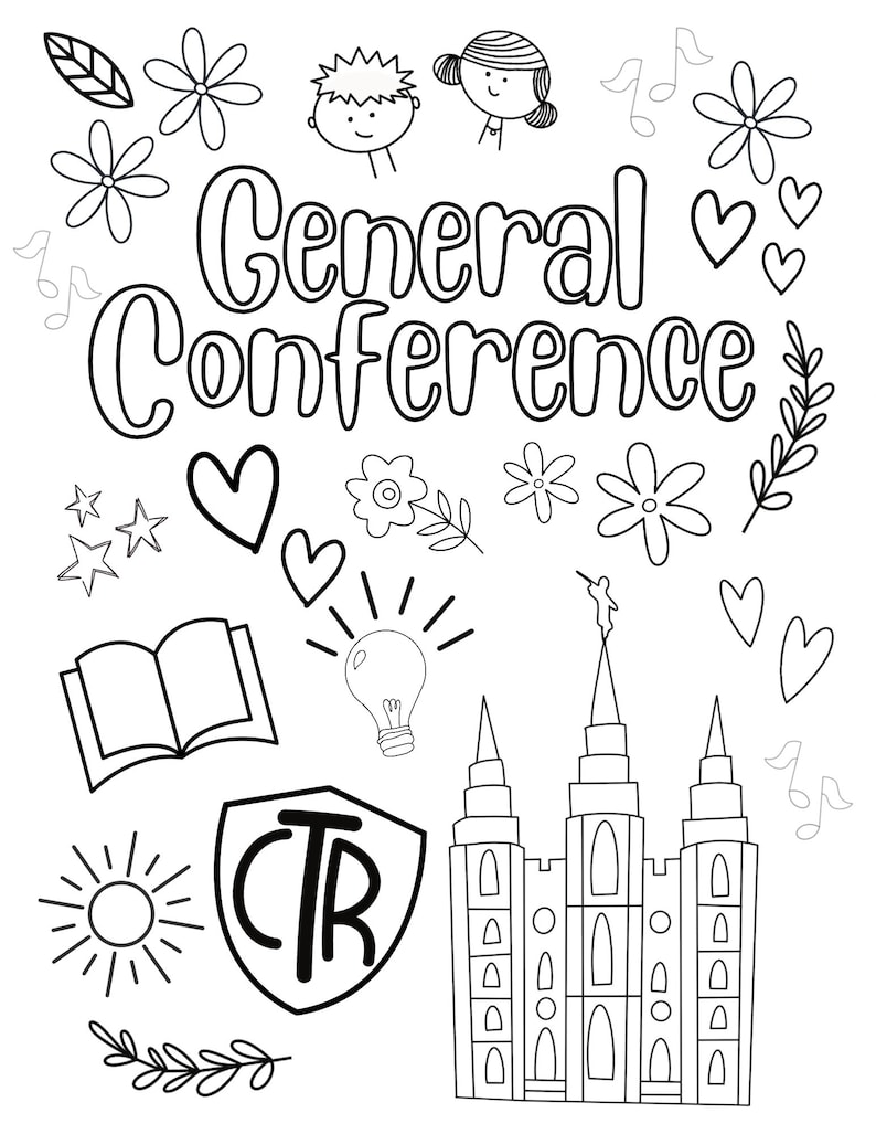 General Conference Coloring Pages,coloring Pages for Kids,primary Kids ...