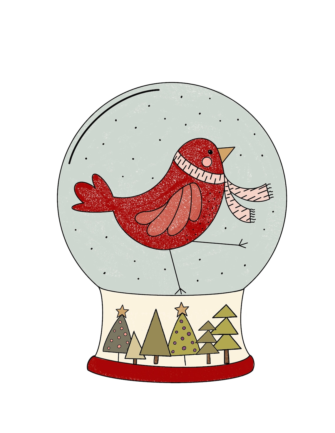 Coloring for Kids,coloring for Adults,coloring Sheet,winter Snow Globe ...