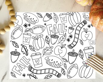 Thanksgiving Printable Coloring Pages 5-count - Etsy