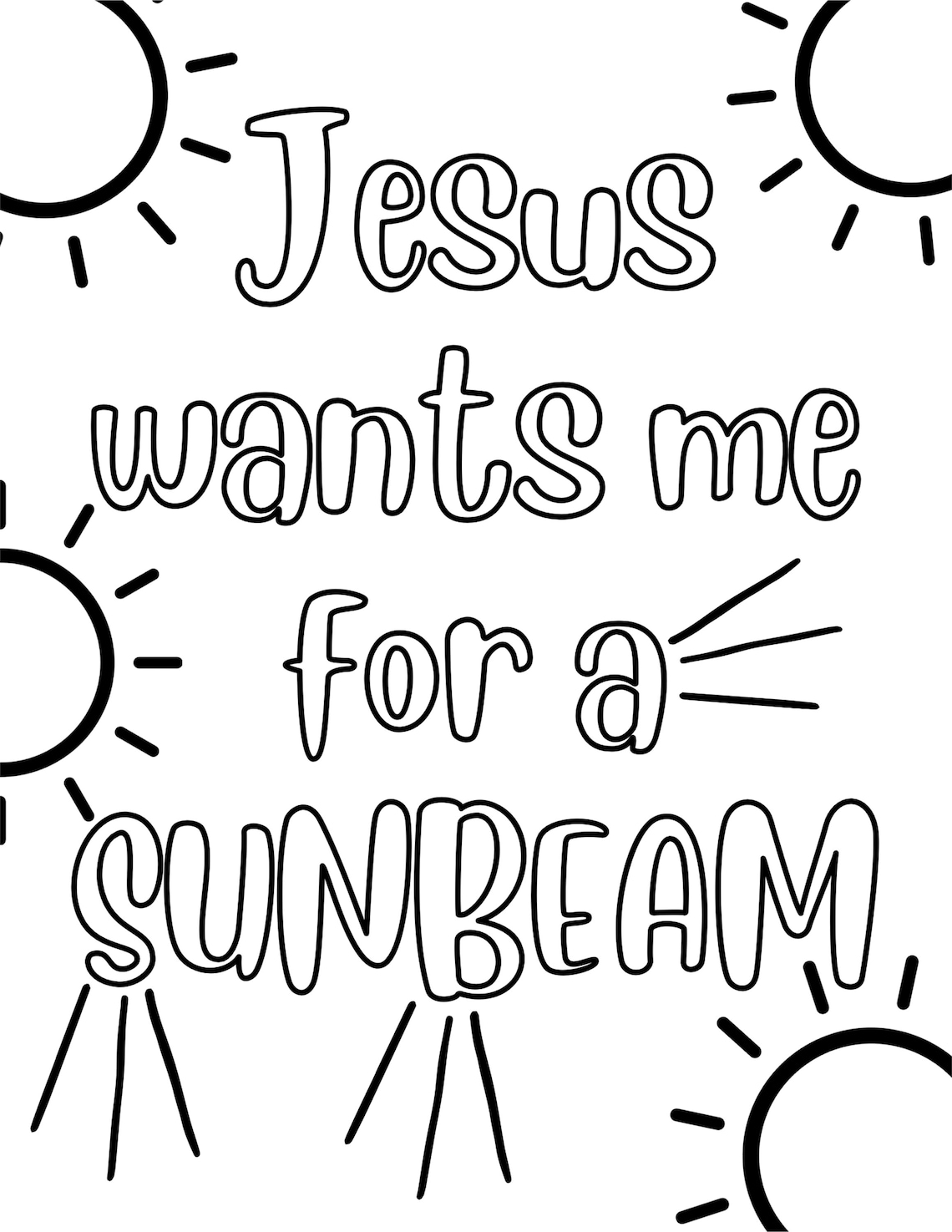 Christian Coloring Page,kids Coloring Page,printable Coloring Page ...