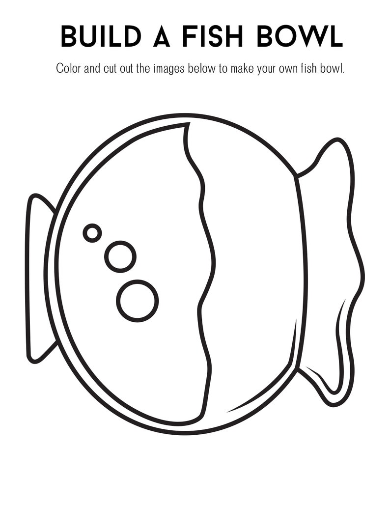 Build a Fish Tank Digital Download,build a Fish Tank Craft,build a Fish ...