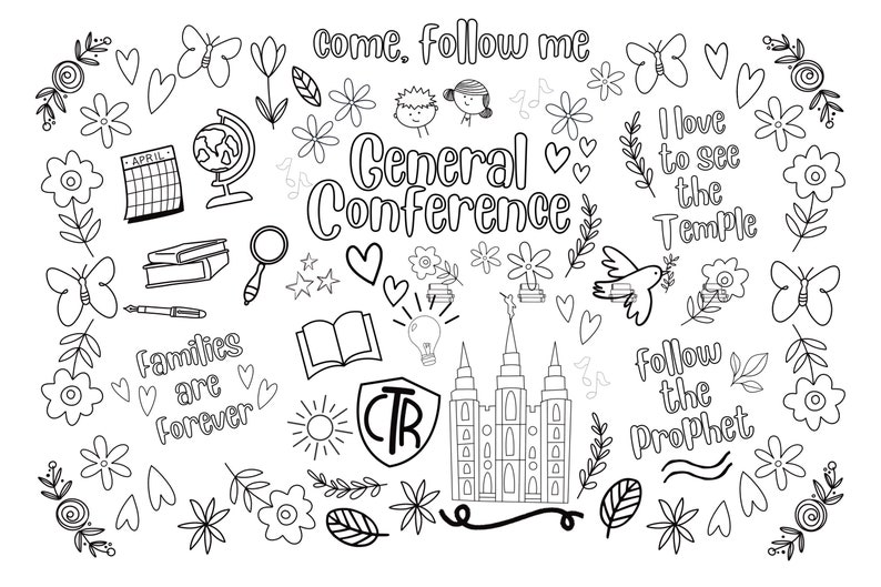 General Conference Coloring Poster, Coloring Pages for Kids, Coloring ...