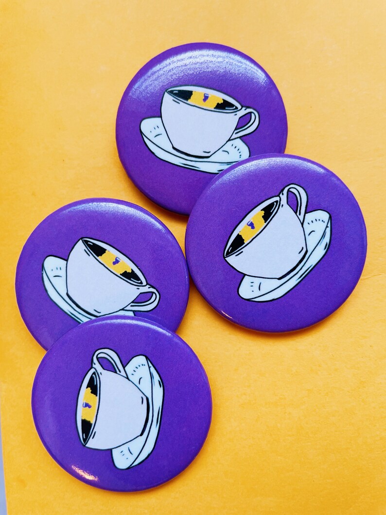 LGBT Pride Pins / Cup of Queer Pride / Discreet LGBT Flag | Etsy