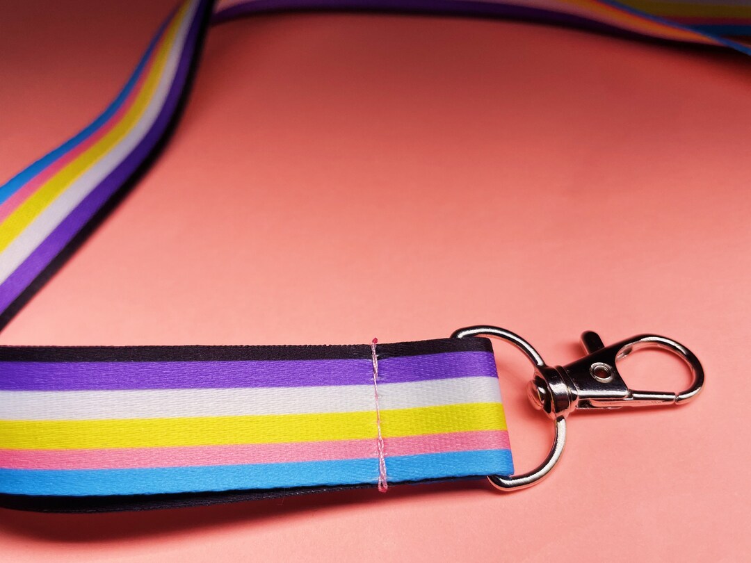 Nonbinary Trans Flag Lanyard / Nonbinary Transgender Pride - Etsy