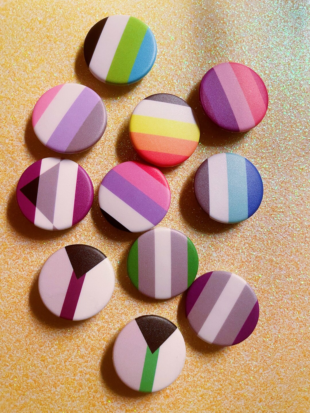 Aro Ace Spectrum Mini Pins / Microlabel Pins Ace Aro Pride Flag Pins - Etsy