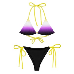 Nonbinary Gradient String Bikini / Non-binary Flag Pride - Etsy