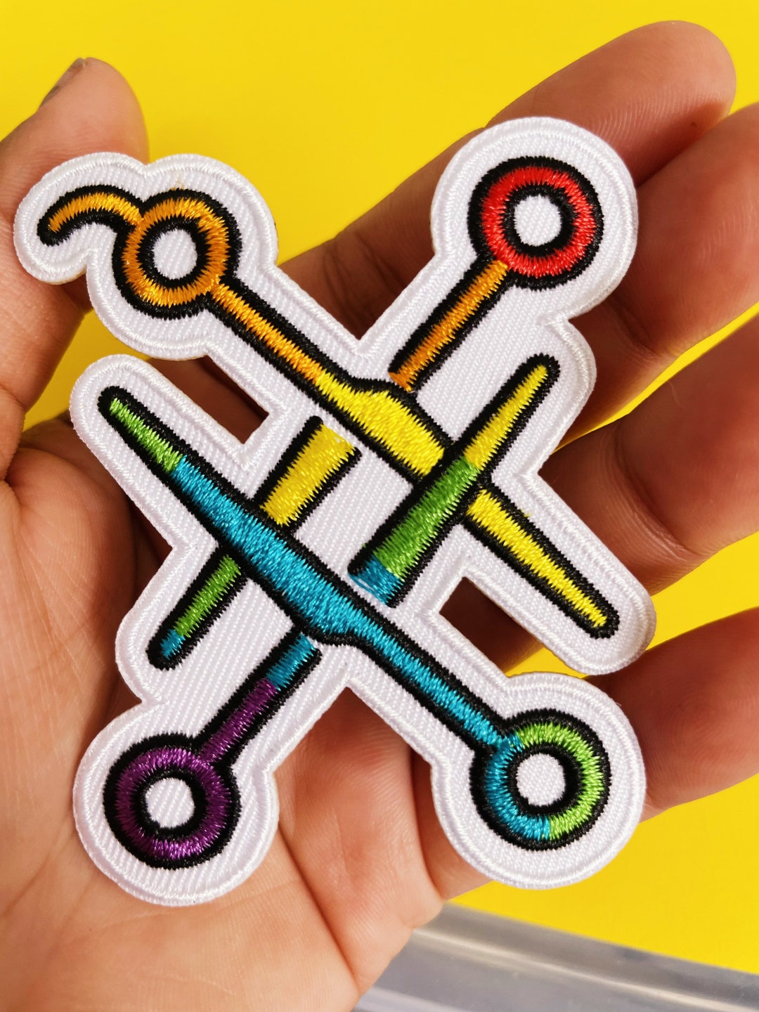 Scissors LGBT Pride Patch / Lesbian Bisexual Sapphiiron-on Patch ...