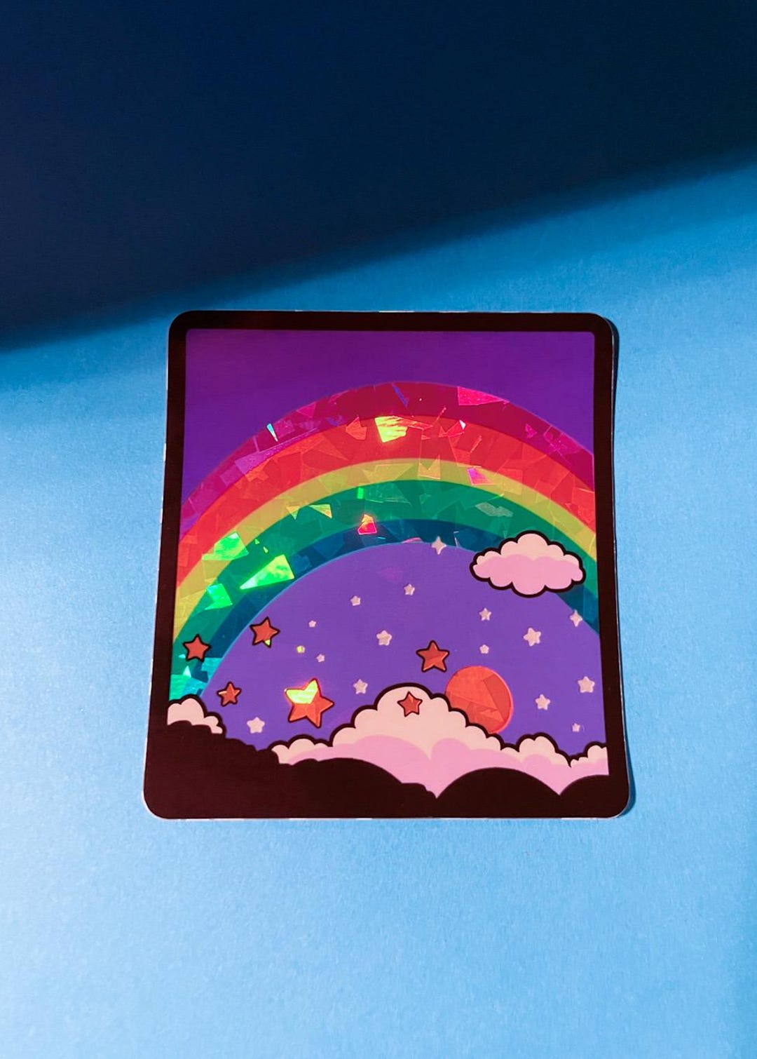 Rainbow Skies Holographic Sticker / Rainbowcore Sticker / Subtle Pride ...