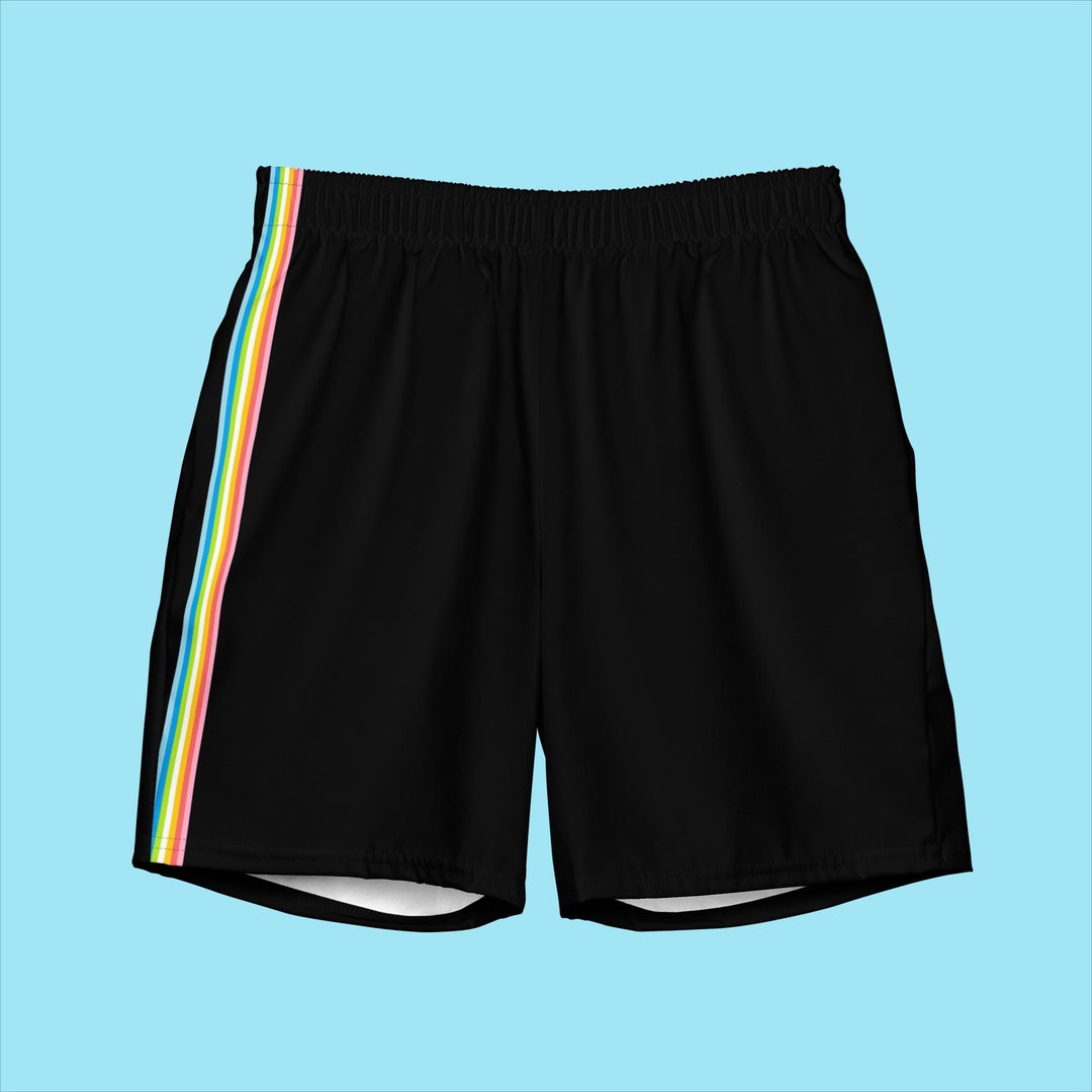 Queer Pride Swim Trunks / Queer Flag Swimwear - Etsy