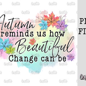 Autumn Reminds Us How Beautiful Change Can Be Hand Drawn - Etsy