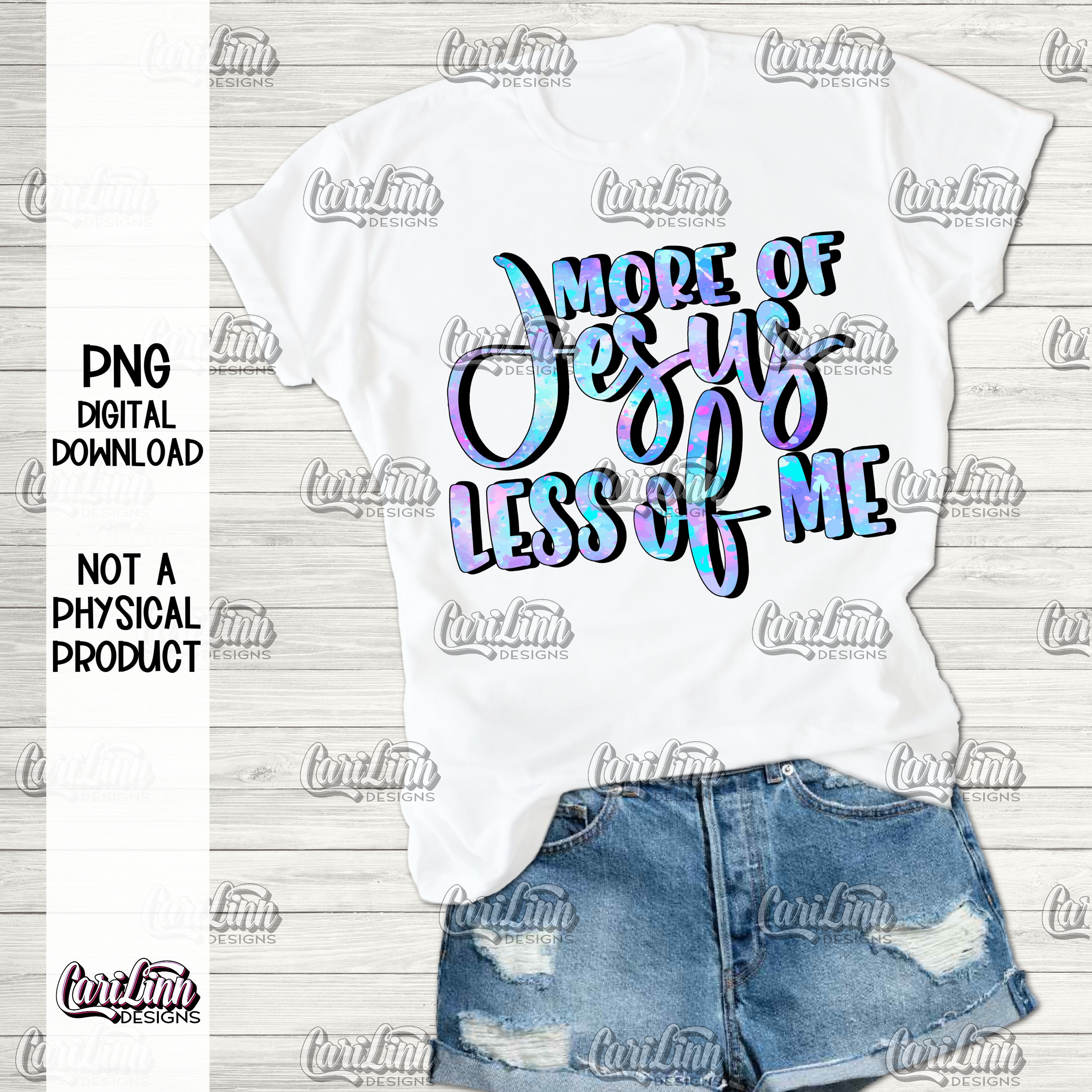 More of Jesus Less of Me PNG Digital Download for Sublimation | Etsy