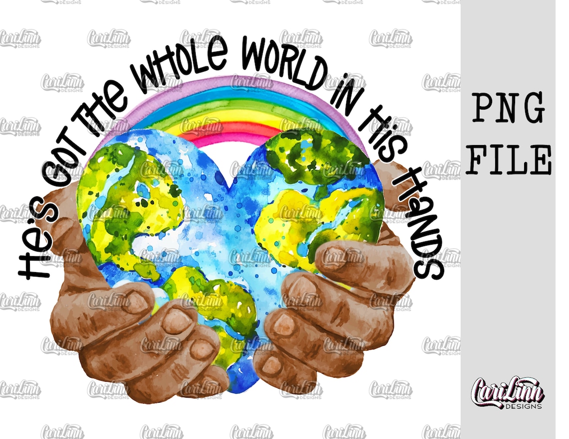 He's got the whole world in his hands Jesus Christ | Etsy