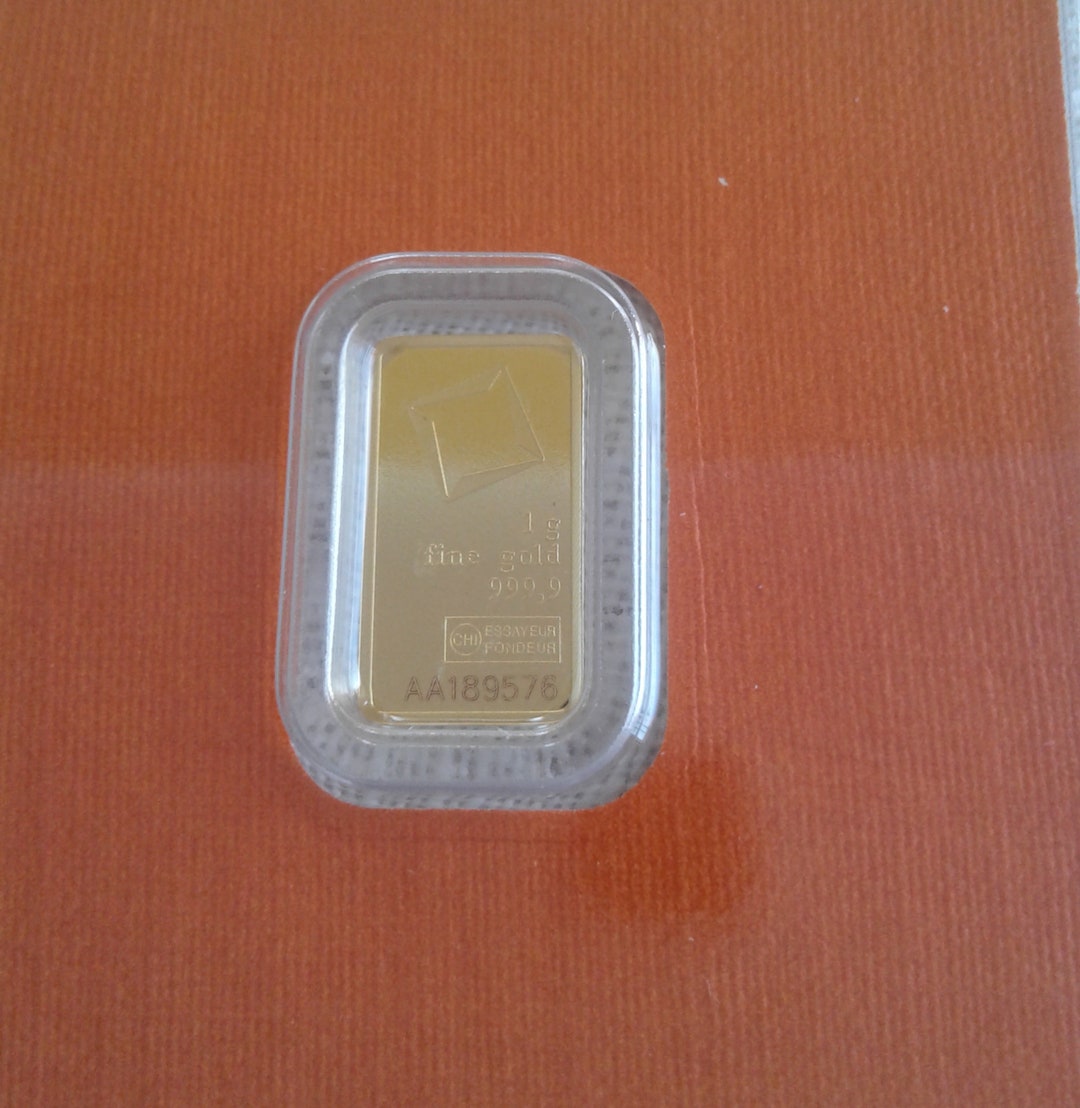 Solid Gold Bar .999 , 1 Gram Valcambi Plus Free Gift Tote Bag Free ...
