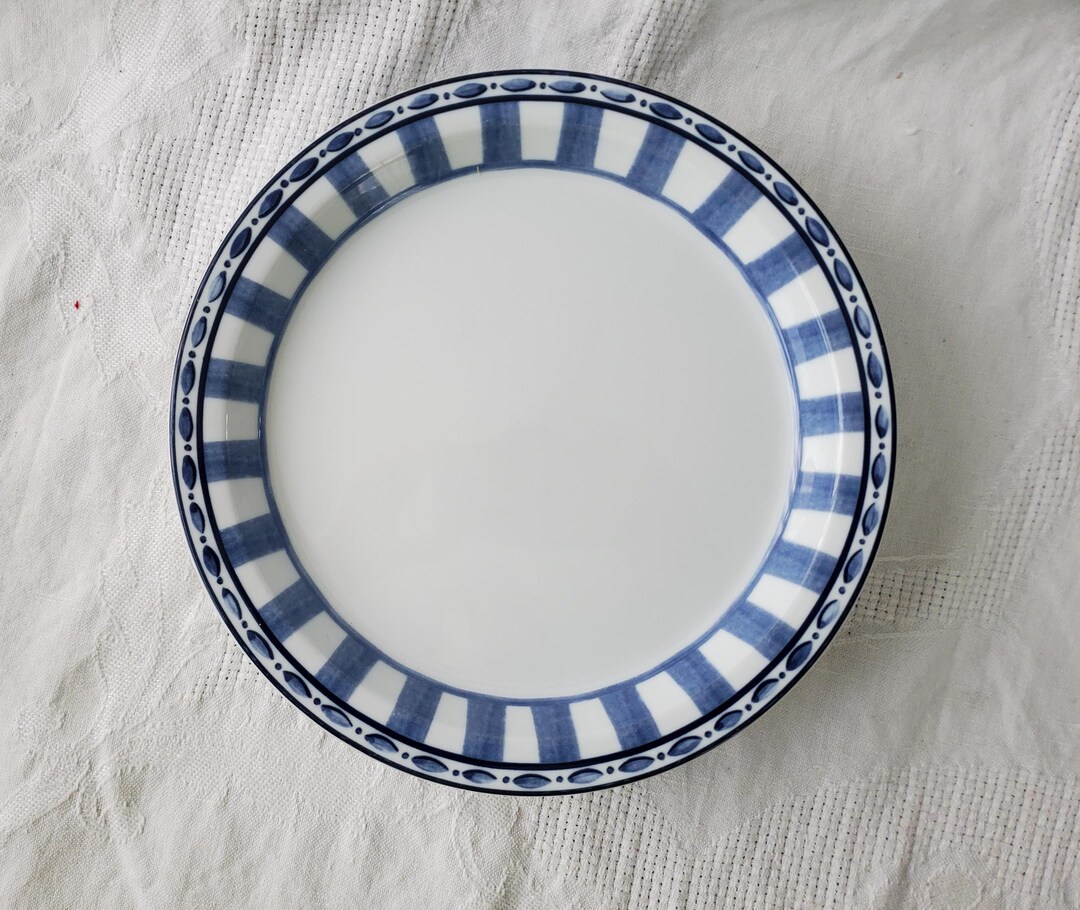 Set of 4 Dansk Bistro Cafe "parisian Blue" Salad Plates - Etsy