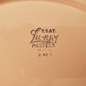 VINTAGE Taylor, Smith & Taylor "lu-ray Pastels" HUGE 14 Inch Round Platters, Sold Separately - Etsy