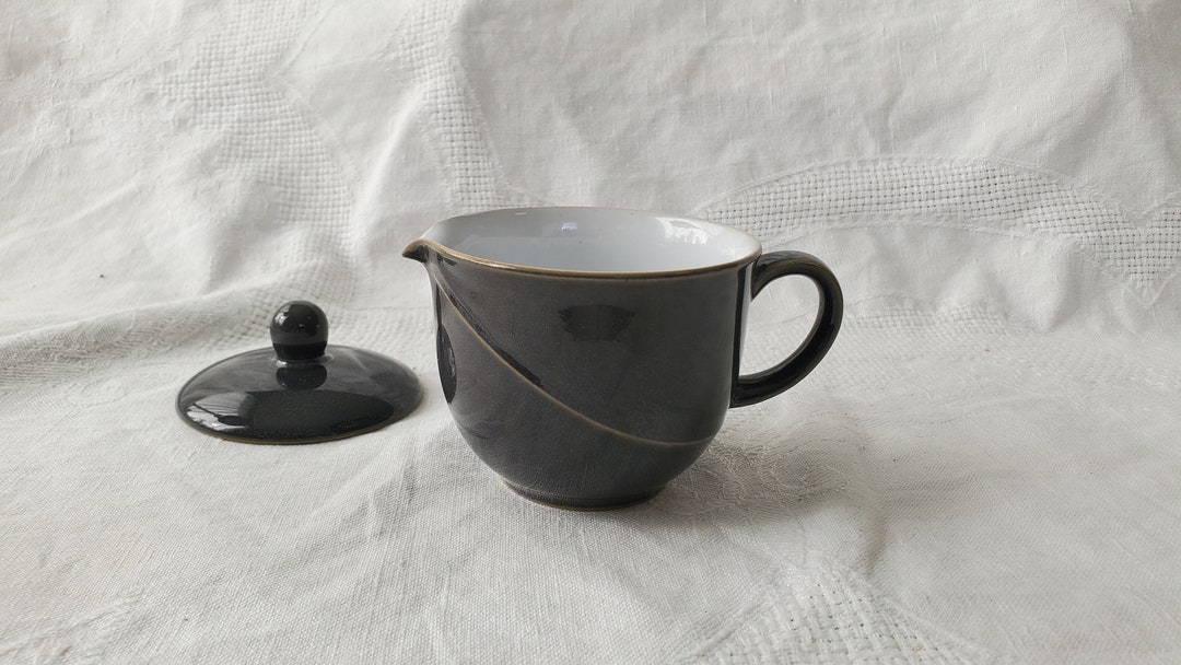 Denby Coloroll "savile Grey" Creamer, Plus Bonus Sugar Lid! - Etsy