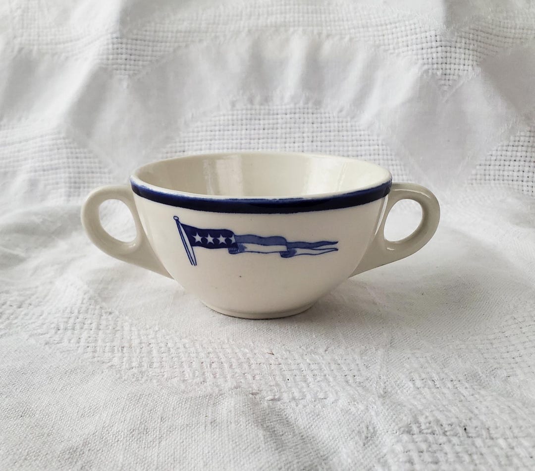 Shenango US Navy Captain's Mess Double Handled Bullion or Broth Cup - Etsy