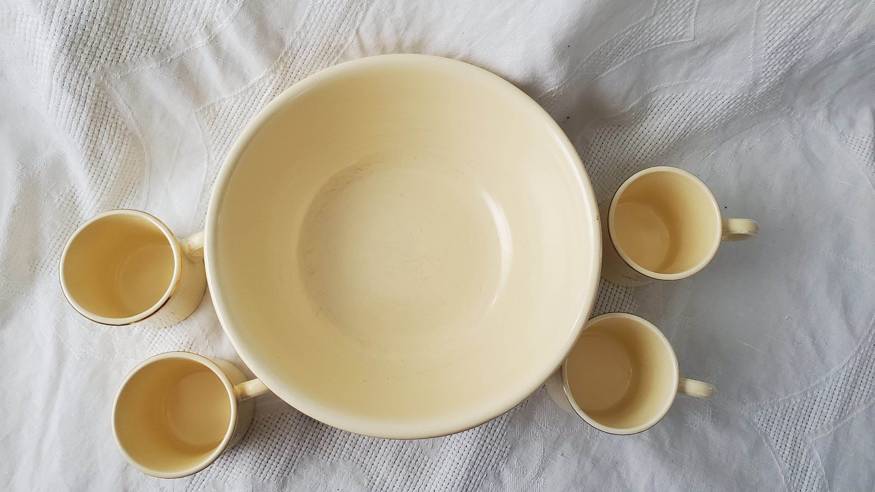 VINTAGE 1940s Homer Laughlin Tom & Jerry Bowl With Mugs on the - Etsy