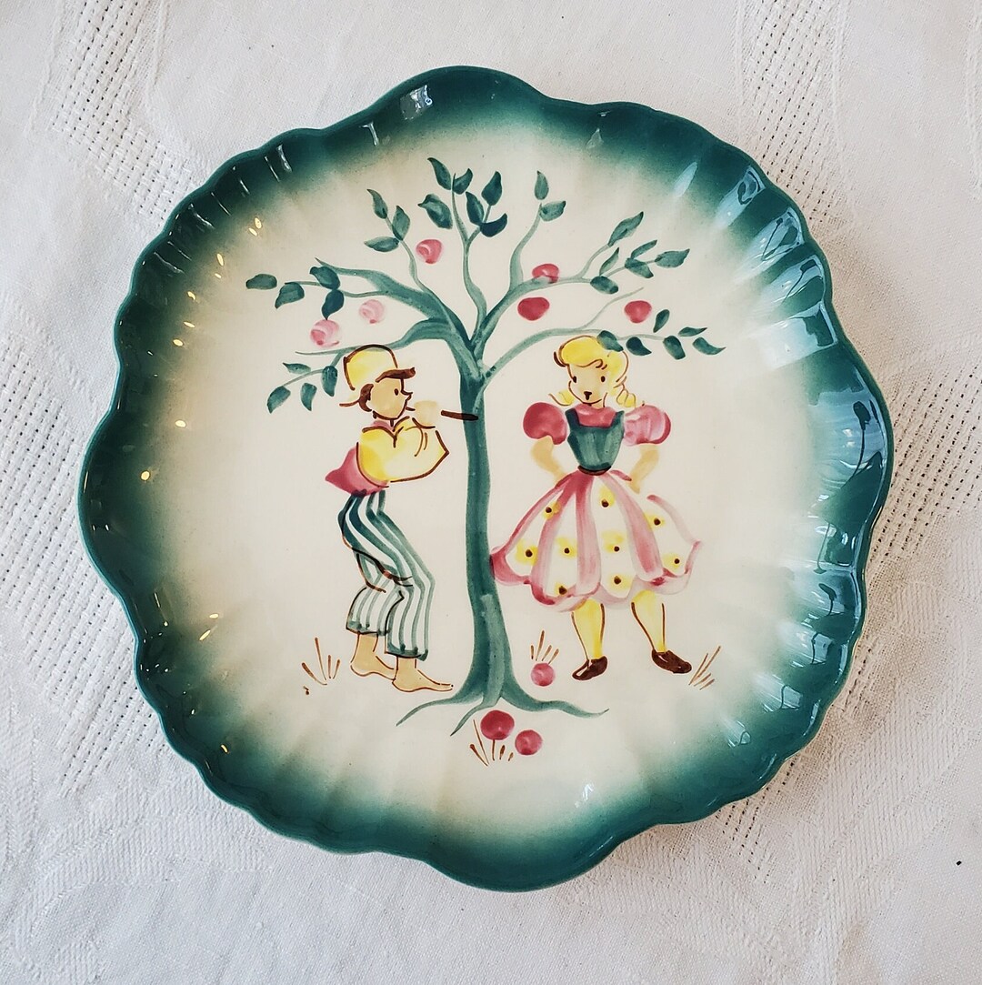 VINTAGE Decora Ceramics of California Plate With Wall Hanger Back - Etsy