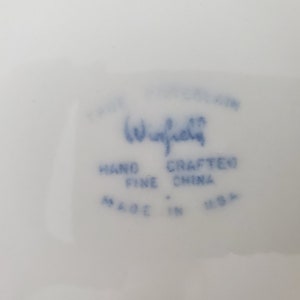 VINTAGE "dragon Flower" Winfield Ware Dinner, Salad, or Bread & Butter ...