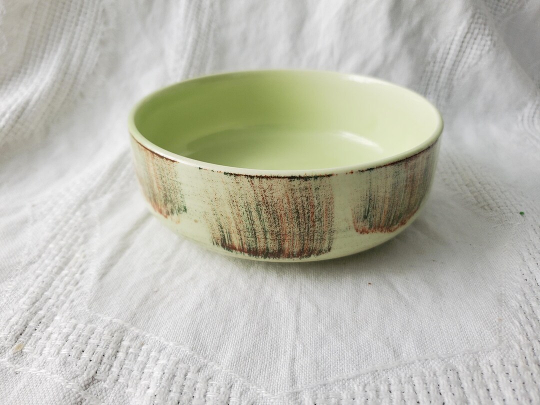 VINTAGE Vernonware "raffia" Coupe Cereal Bowl - Etsy