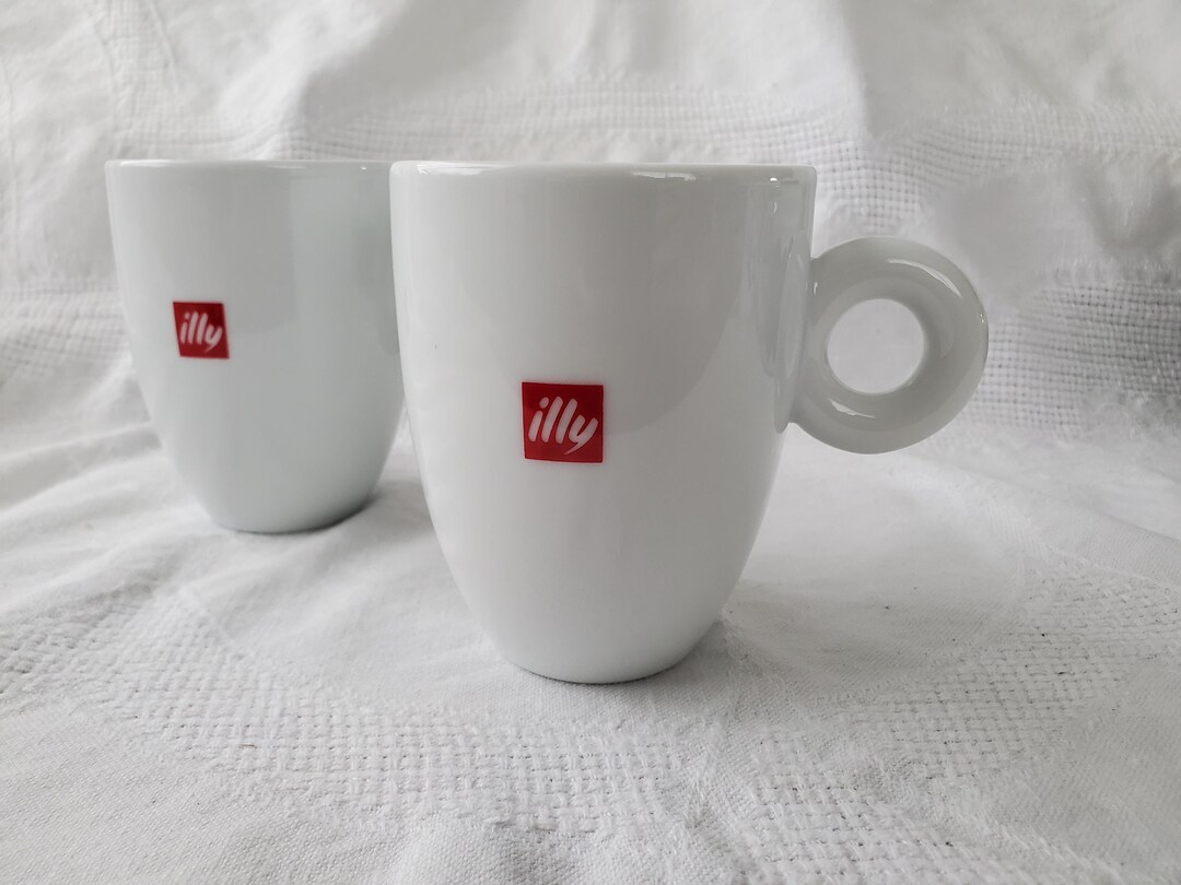 Set of 2 Illy 8 Ounce Logo Mugs - Etsy