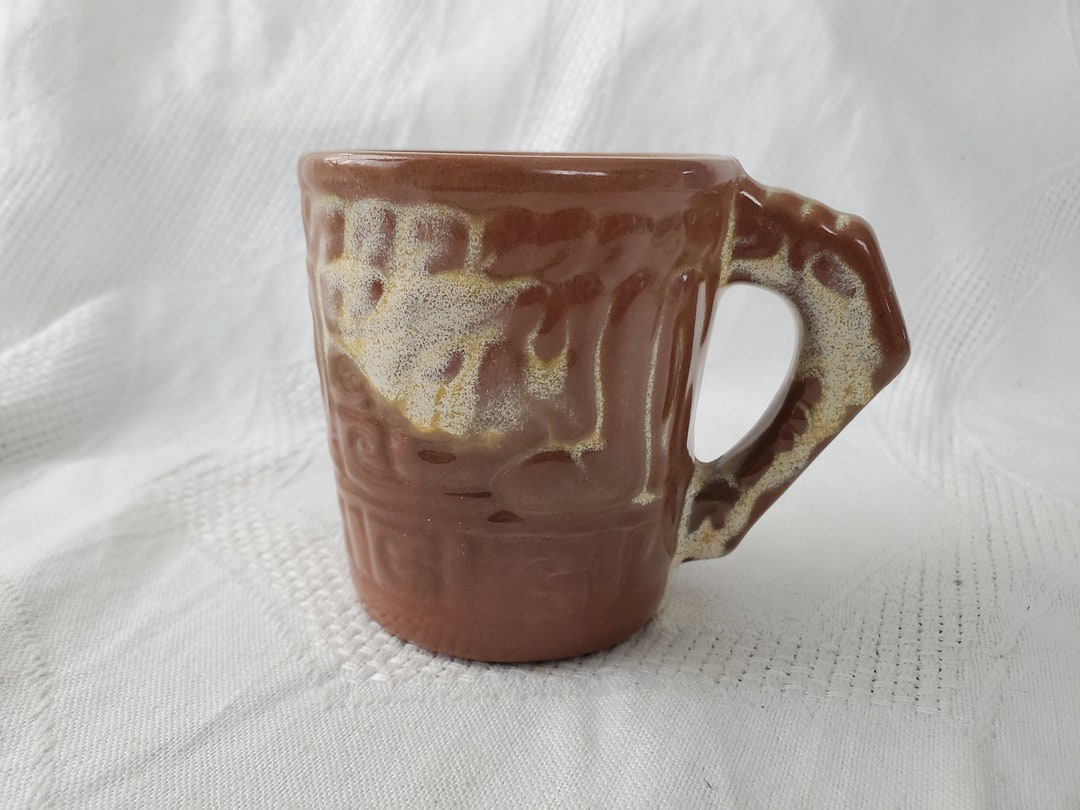 Frankoma "plainsman" Mayan Aztec 7C Coffee Cup - Etsy
