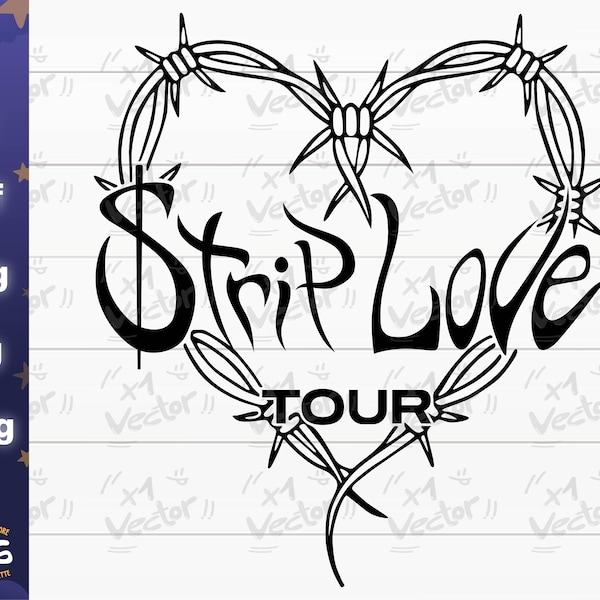 Strip Love Svg - Etsy