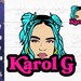 Karol G SVG, Karol G Heart Eyes PNG, Digital Files for Cricut ...