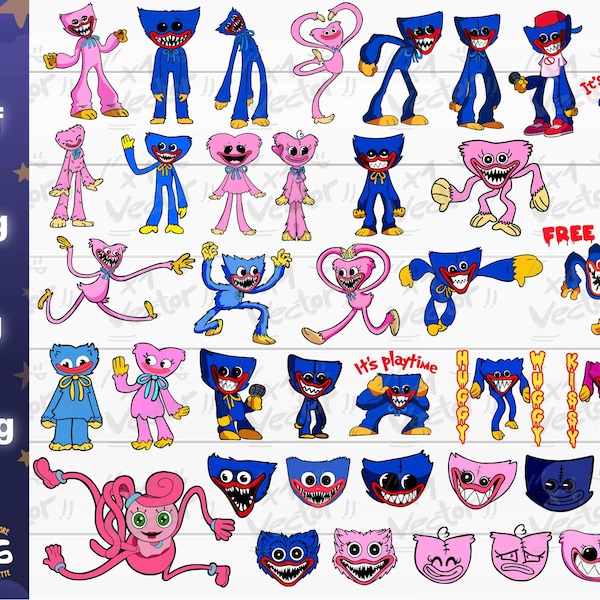 Kissy Kissy Poppy Playtime Svg - Etsy Canada