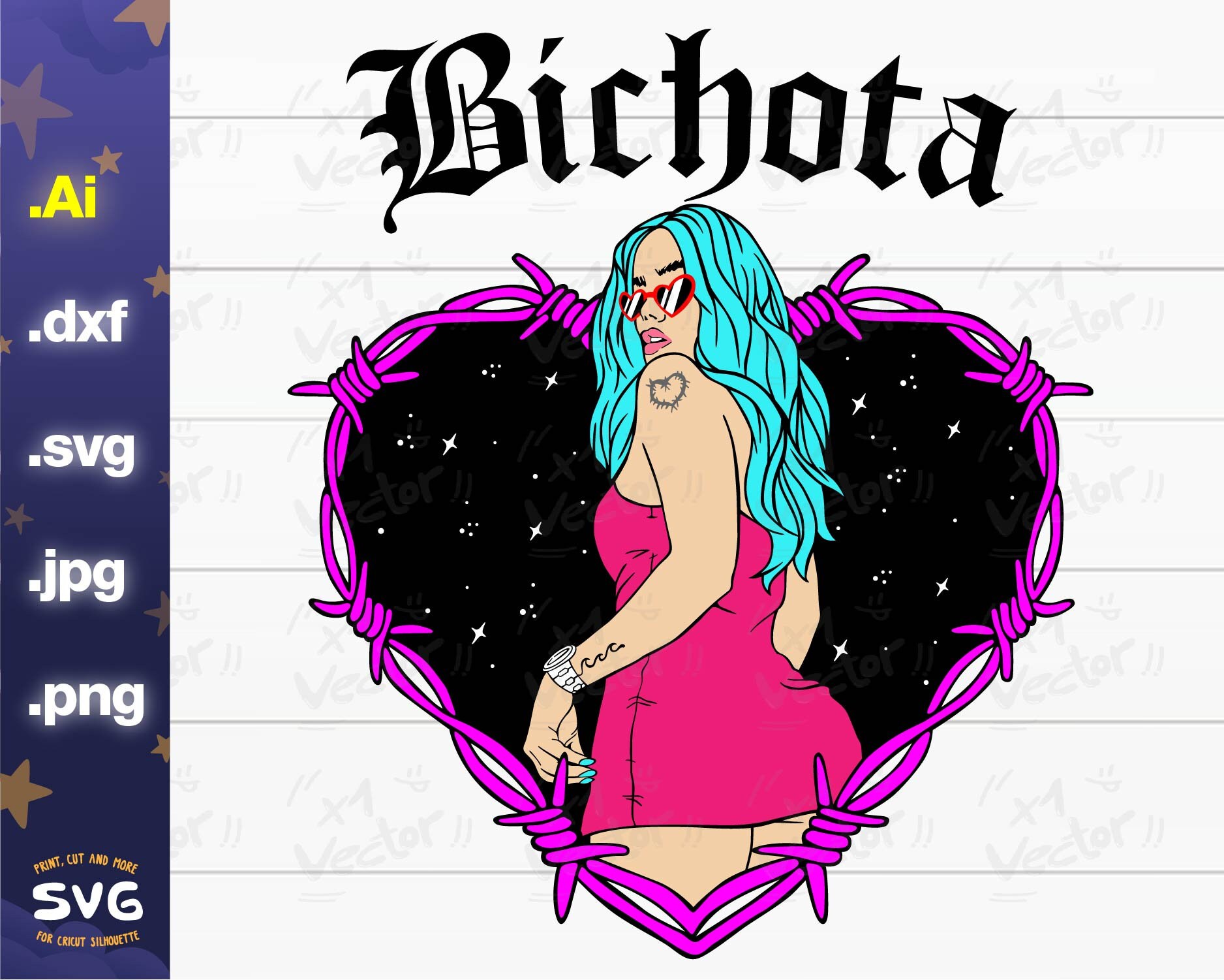 Karol G La Bichota SVG Bichota PNG Digital files for cricut - Etsy México