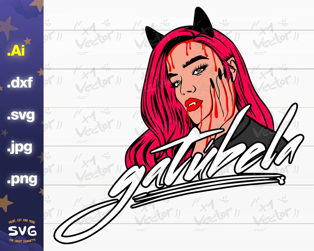 Karol G Gatubela Png/svg/jpg/dxf Print and Cut Digital Files, Bichota ...