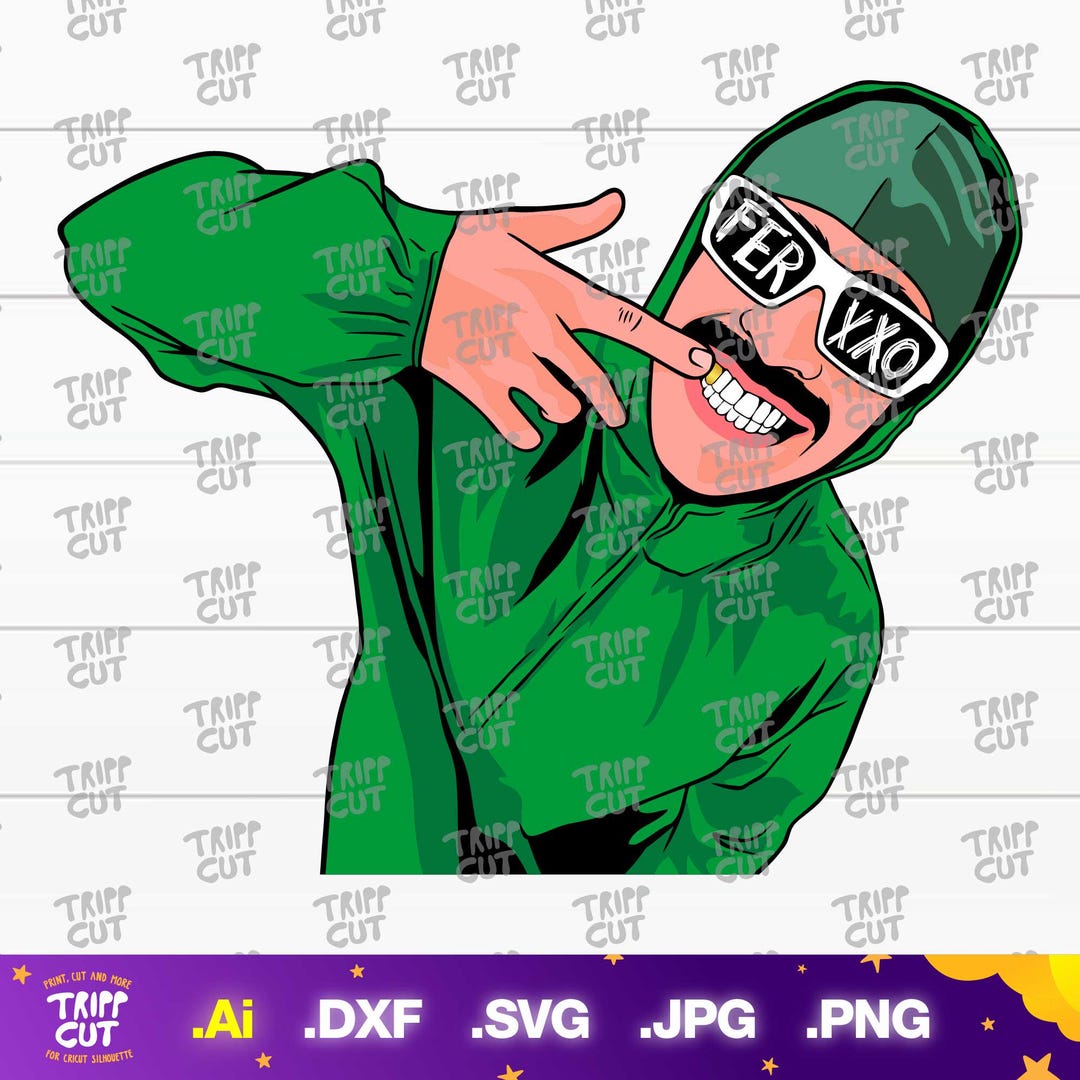 Regueton Fercho Png,jpg,svg,dxf Trap Png, Pop Latino, Cut Digital Files ...